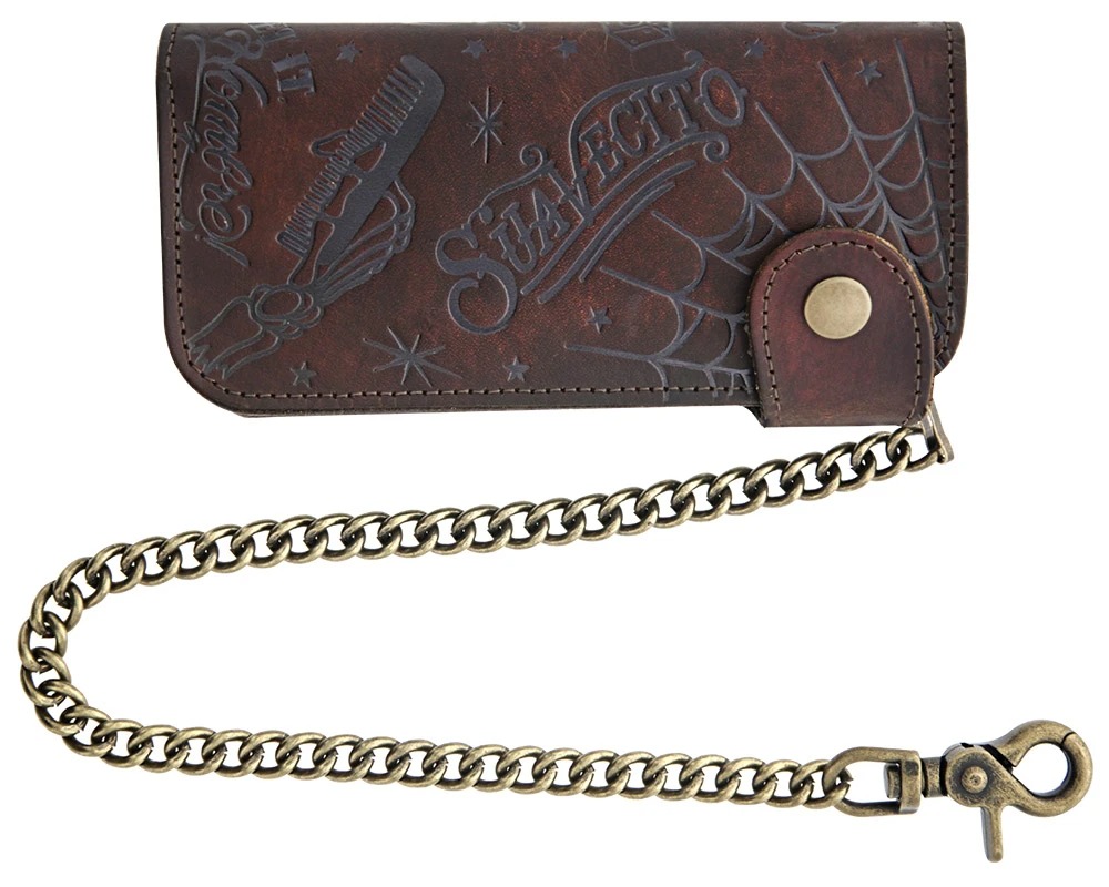 【楽天市場】SUAVECITO スアベシート PATTERNED CHAINED BIKER WALLET BROWN：KUSTOMSTYLE ...