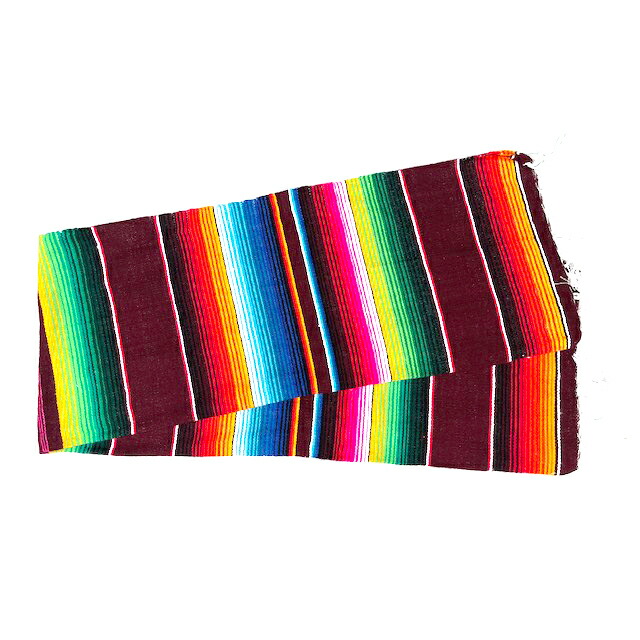 【楽天市場】MEXICAN SERAPES TABLE RUNNER COLOR-2 (ダッシュボードにも）SERAPE サラぺ ...