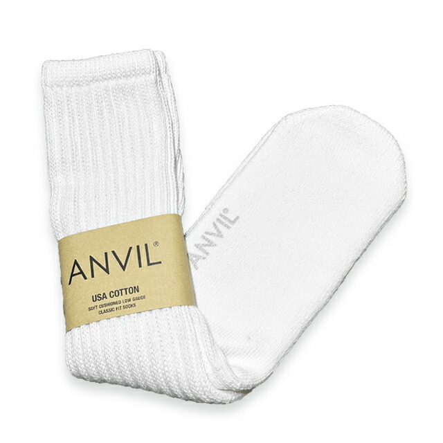 【楽天市場】ANVIL TUBE SOCKS チューブソックス ユニセックス AN600 WHITE：KUSTOMSTYLE SO-CAL