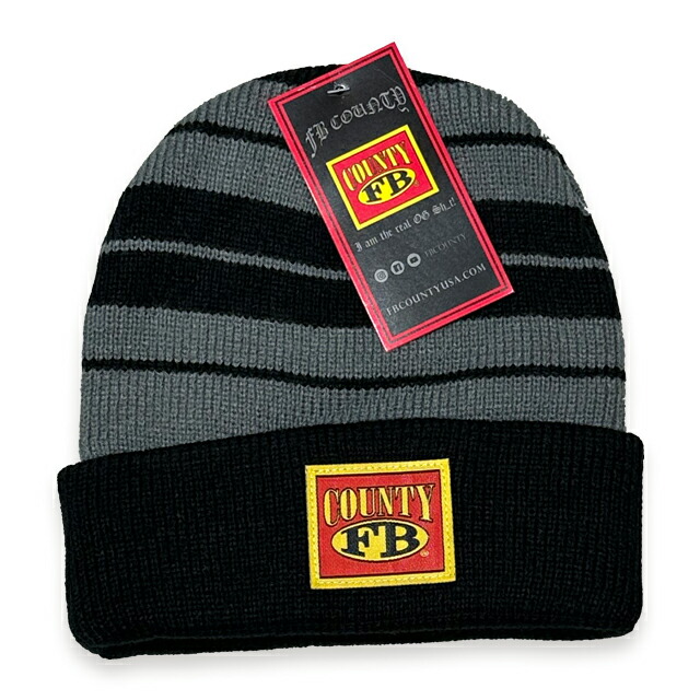 【楽天市場】FB COUNTY "CHARLIE BROWN BEANIE" ビーニー ニット帽 BLACK/GREY：KUSTOMSTYLE ...