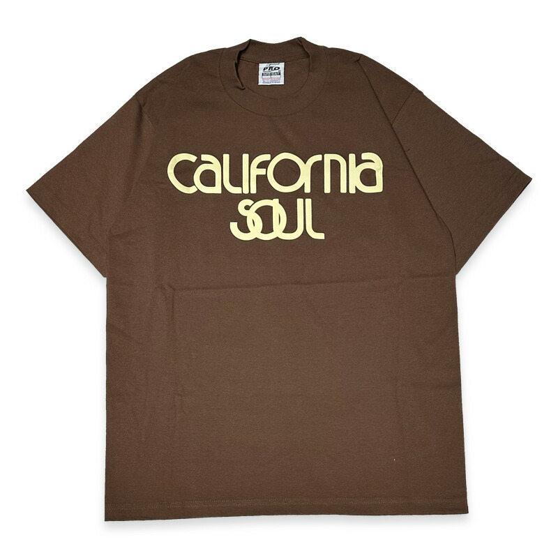【楽天市場】CALIFORNIA SOUL "CALIFORNIA SOUL" BROWN Tシャツ：KUSTOMSTYLE SO-CAL