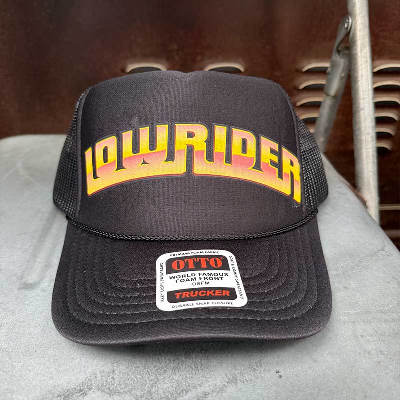 【楽天市場】TRUCKERS MESHCAP -111- -LOWRIDER- BLACK MESH CAP メッシュキャップ ...
