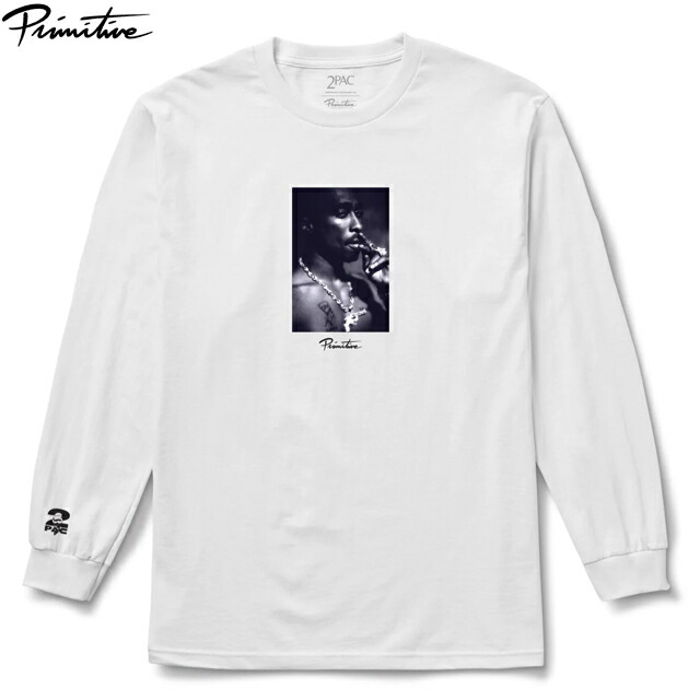 【楽天市場】PRIMITIVE x 2PAC TUPAC "PLATINUM" 長袖TSHIRTS COLOR*WHITE ...