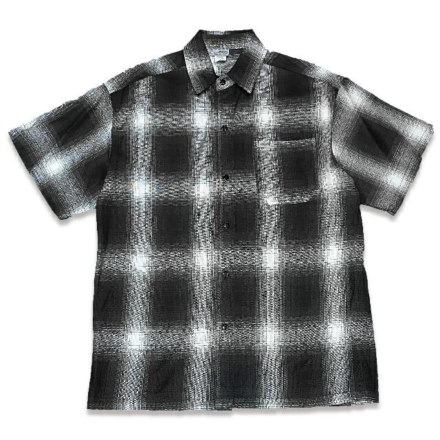 【楽天市場】CAL TOP キャルトップ #2000 FL PLAID SHORT SHIRT 半袖シャツ BLACK & IVORY ...
