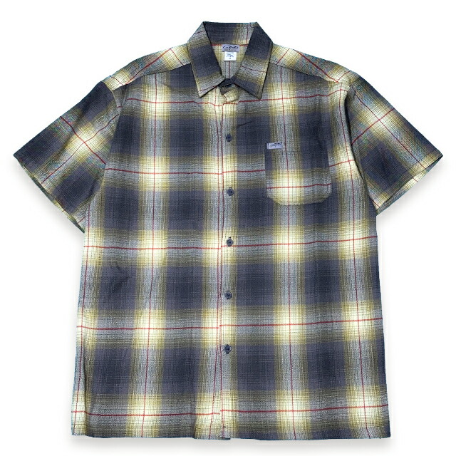 【楽天市場】CAL TOP キャルトップ #2000 PLAID SHORT SLEEVE SHIRTS 半袖シャツ YELLOW ...