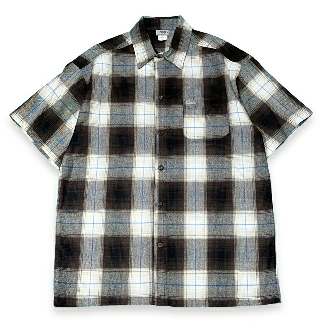 【楽天市場】CAL TOP キャルトップ #2000 PLAID SHORT SLEEVE SHIRTS 半袖シャツ BROWN & BLUE ...