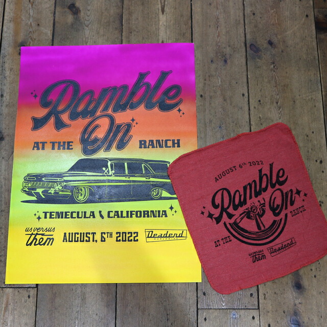【楽天市場】US VERSUS THEM "RAMBLE ON AT THE RANCH AUG 2022" POSTER & SHOP ...