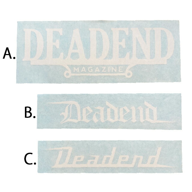 【楽天市場】DEADEND MAGAZINE STICKER カッティングステッカー：KUSTOMSTYLE SO-CAL