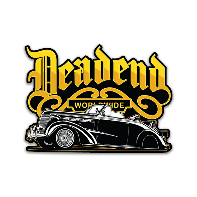 【楽天市場】DEADEND MAGAZINE STICKER -D- ステッカー RAG TOP：KUSTOMSTYLE SO-CAL