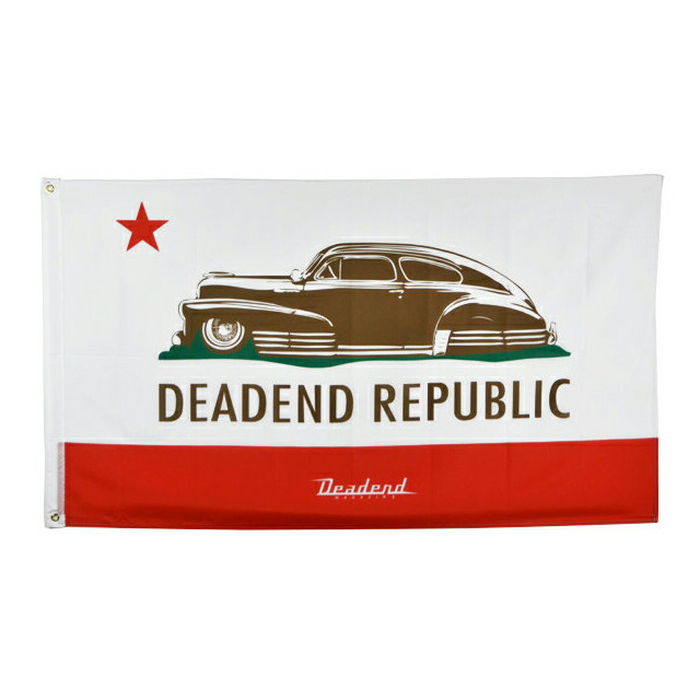 【楽天市場】DEADEND MAGAZINE REPUBLIC FLAG 約152x91cm：KUSTOMSTYLE SO-CAL