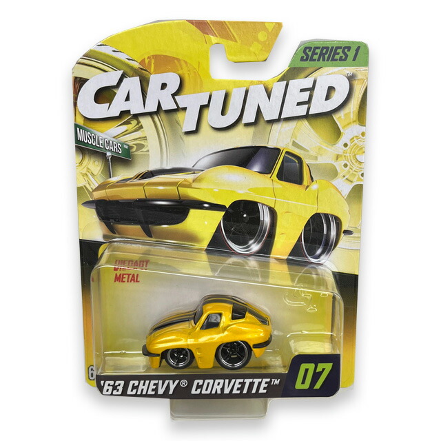 【楽天市場】CT001 CAR TUNED RELEASE.1 63 CHEVY CORVETTE YELLOW：KUSTOMSTYLE SO-CAL