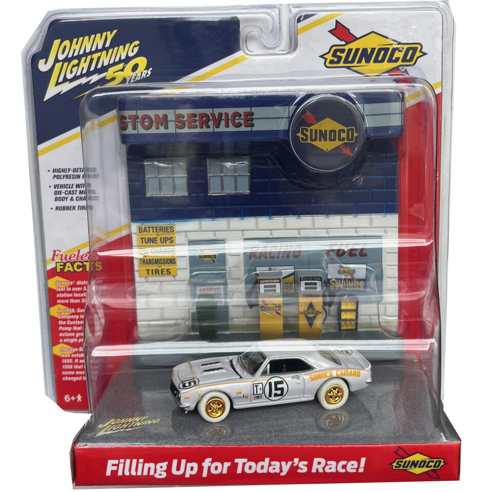 【楽天市場】JL-249 JOHNNY LIGHTNING -WHITE LIGHTNING- DIORAMA Sunoco ...