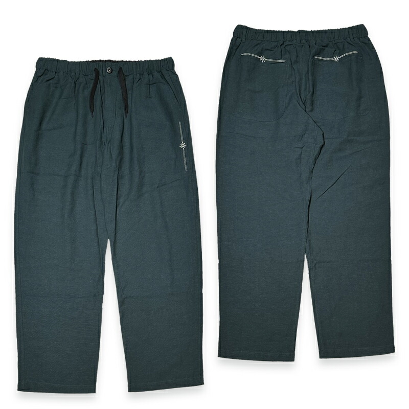 【楽天市場】定価159500円 SALE!! / KUSTOMSTYLE カスタムスタイル KSLP2405GR "JURIUS CAESAR" RAYON/LINEN LONG PANTS ...