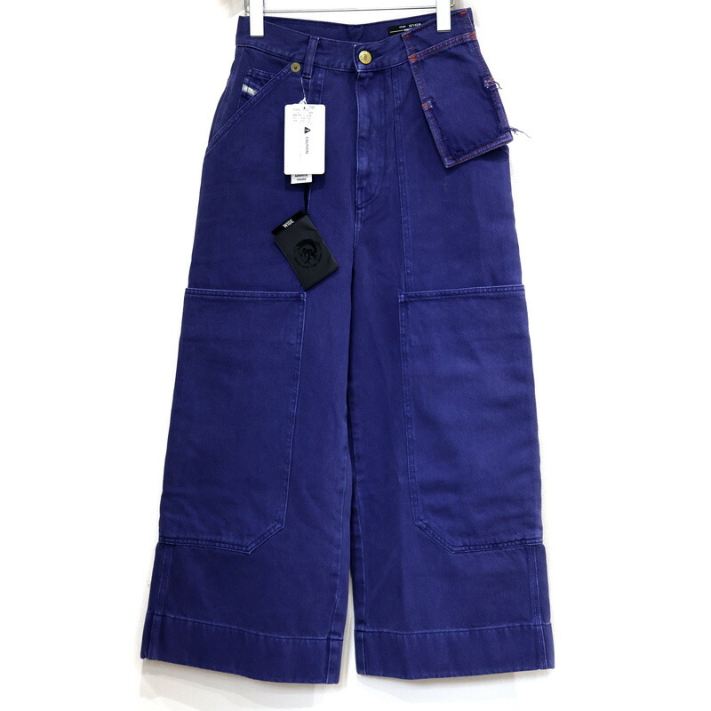 【楽天市場】【楠本質店/元住吉】ディーゼル/DIESEL ジーンズ デニム ワイド ハイウエスト パンツ レディース ブルー系 サイズ：W25 ...