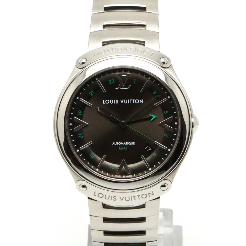 【楽天市場】【楠本質店/元住吉】ルイヴィトン/Louis Vuitton/LV フィフティファイブ GMT Q6D30 自動巻 メンズ 腕時計 ...