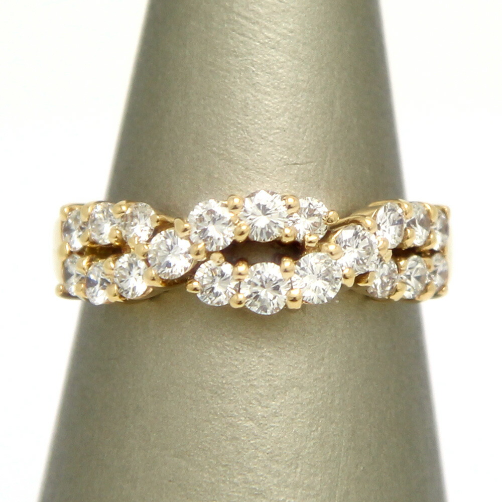 【楽天市場】【楠本質店/元住吉】ブシュロン K18 ダイヤリング 13号【中古】：楠本質店 楽天市場店