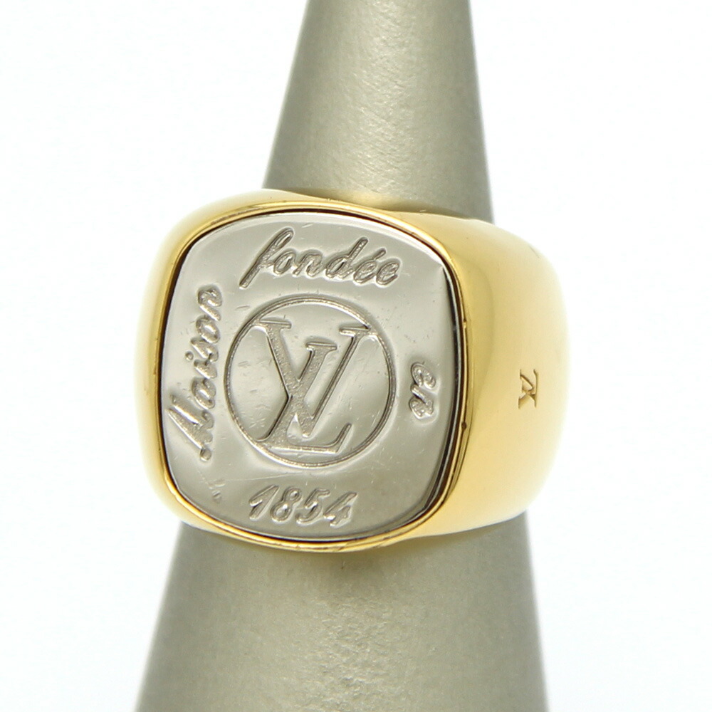 【楽天市場】【楠本質店/元住吉】ルイヴィトン GF シグネットリング/印台リング M61098 Mサイズ【中古】：楠本質店 楽天市場店
