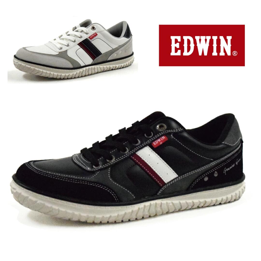 【楽天市場】エドウィン / ED EDW 7765 ホワイト 白 ネイビー ブラック 黒 ( EDWIN ED7765 EDW7765 )【送料無料 北海道、沖縄除く メンズ スニーカー 靴 ...