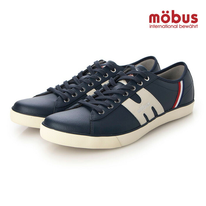 【楽天市場】モーブス スニーカー エッセン mobus ESSEN M-1838T 3113 NAVY/CREAM メンズスニーカー ロー ...