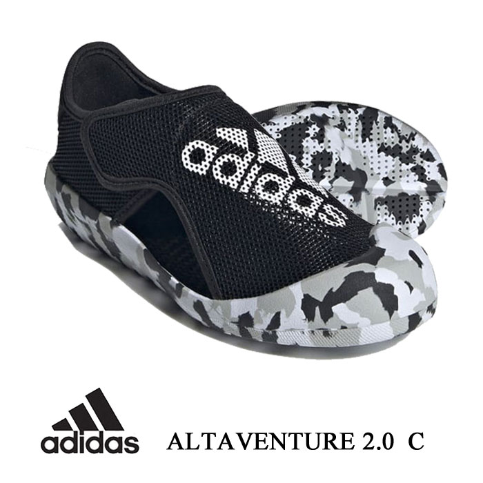 【楽天市場】アディダス アルタベンチャー 2.0 C ブラック adidas ALTAVENTURE 2.0 C ID7859 キッズ ...