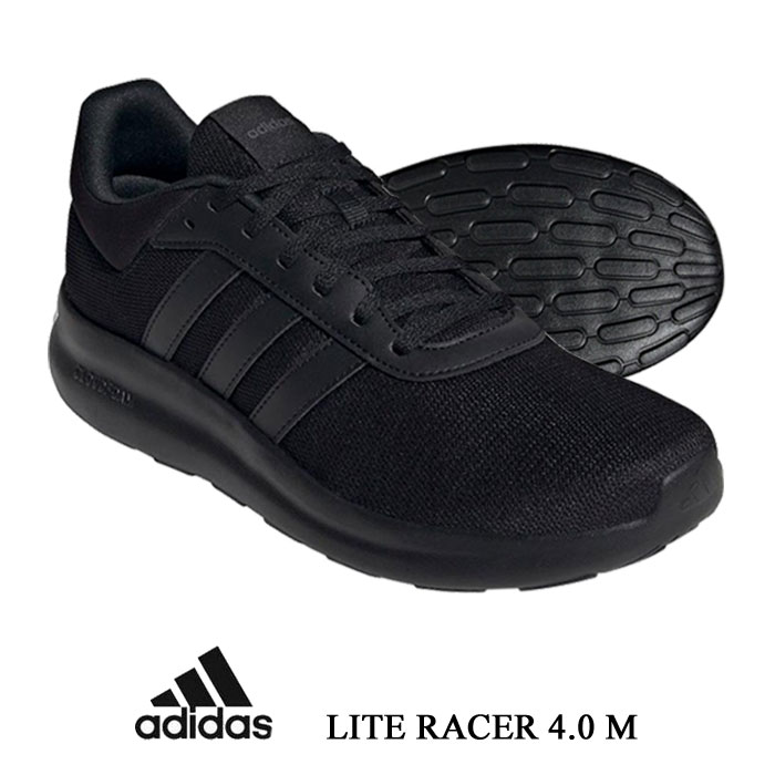【楽天市場】アディダス スニーカー メンズ ライトレーサー 4.0 M ブラック adidas LITE RACER 4.0 M IE6132 ...