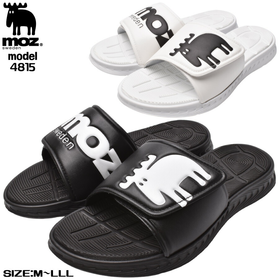 【楽天市場】【クーポンあり ポイント最大10倍 土日限定】 シャワーサンダル メンズ moz モズ リカバリーサンダル アフターサンダル アフターシューズ M-LLL 黒 ブラック 白 ...