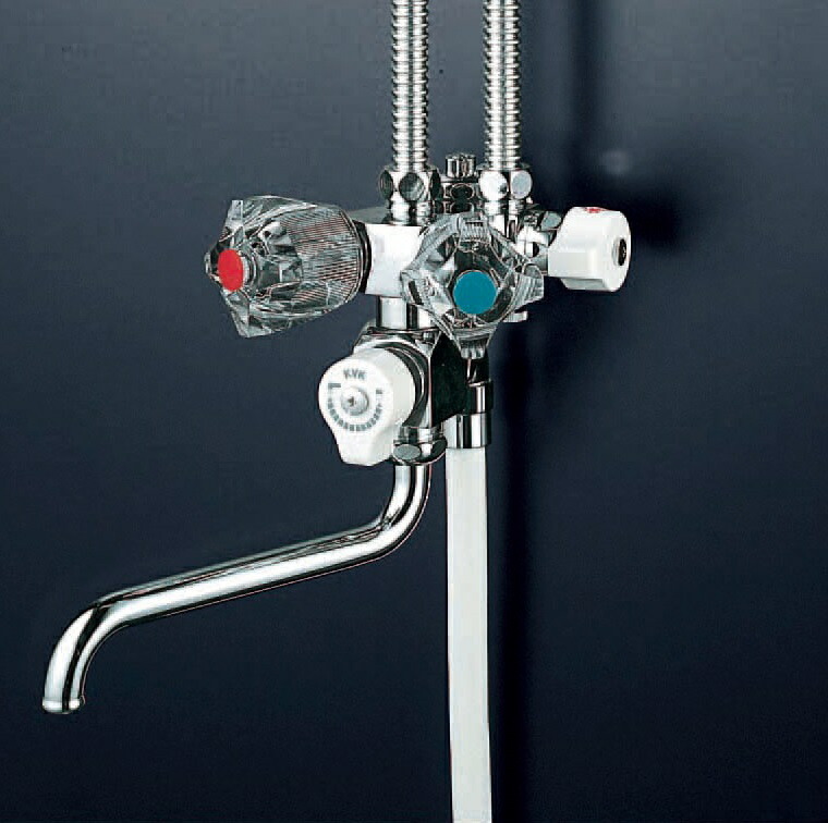 【楽天市場】【KF52NC】ソーラー2ハンドルシャワー専用形ビス止：KVK AQUA SHOP