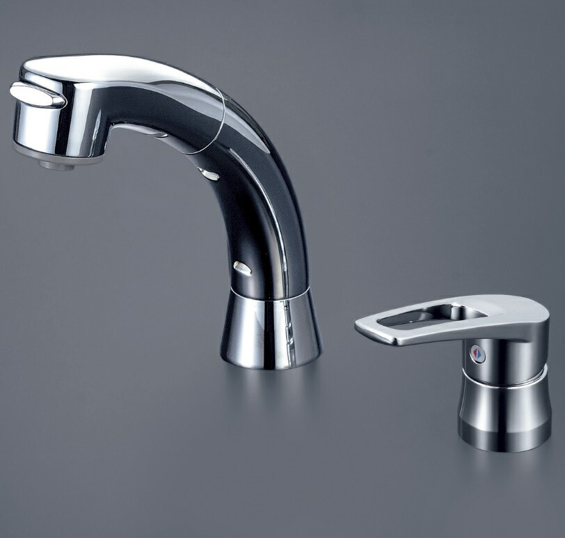 KVK 洗面化粧室 KM8019ZT 寒冷地用 シングルレバー式洗髪シャワー 傾斜タイプ 50%OFF