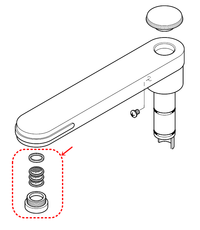 【楽天市場】【KVK公式】普通郵便/ヤマト【ZK66G2】吐水口先端部一式 KM95・KM95C5：KVK AQUA SHOP