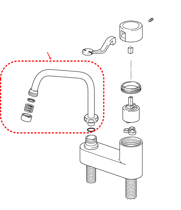 【楽天市場】【KVK公式】【KPP156】旧MYM FMW722等用吐水パイプ：KVK AQUA SHOP
