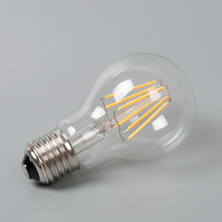 【楽天市場】【4個セット】LED電球 60W形 E26 フィラメント クリアタイプ 電球色 2700K 一般電球 8W 800lm PS60 ...