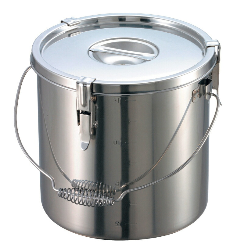 【楽天市場】EBM 18-8 パッキン寸胴鍋（目盛付）27cm 吊付 (EBM25-1)(689-1)：食器の通販 KYOEI