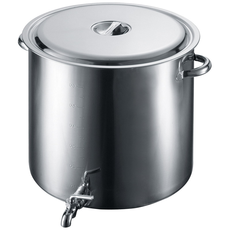 【楽天市場】EBM 18-8 蛇口付 スープ寸胴鍋 51cm (EBM25-1)(883-2)：食器の通販 KYOEI