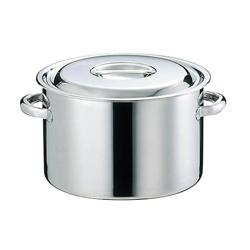 【楽天市場】EBM 18-8 半寸胴鍋（目盛付）30cm 手付 (EBM25-1)(115-4)：食器の通販 KYOEI