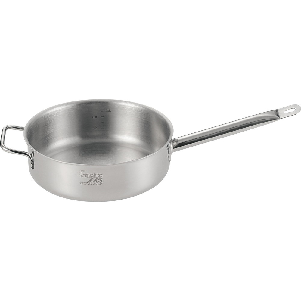 【楽天市場】EBM Gastro 443 浅型片手鍋（蓋無）24cm 向い手付 (EBM25-1)(91-4)：食器の通販 KYOEI