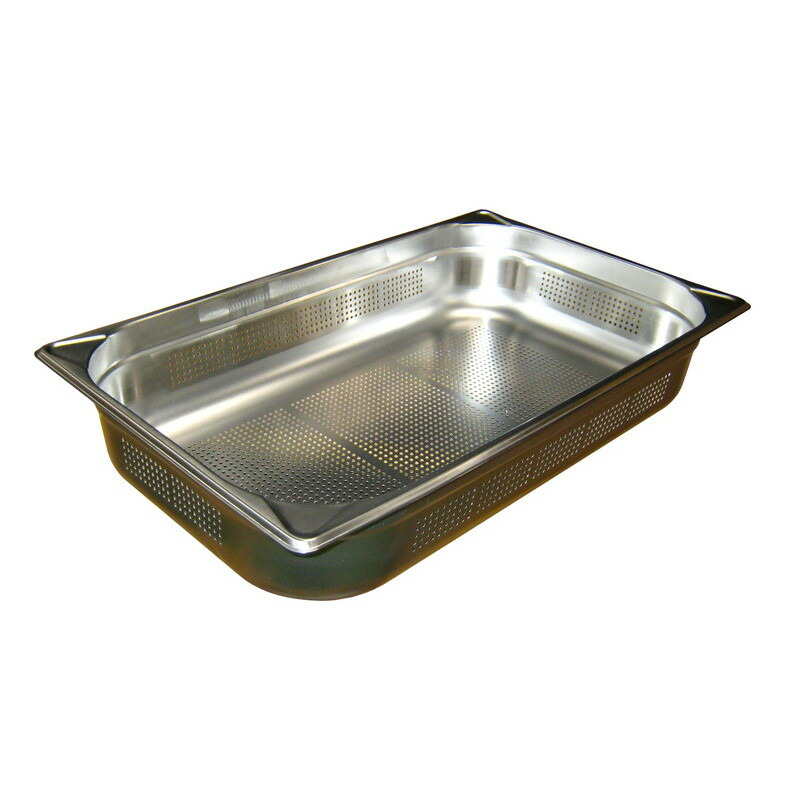 【楽天市場】EBM 18-8 穴明ガストロノームパン補強重なり防止付 1/1 100mm (EBM25-1)(223-4)：食器の通販 KYOEI