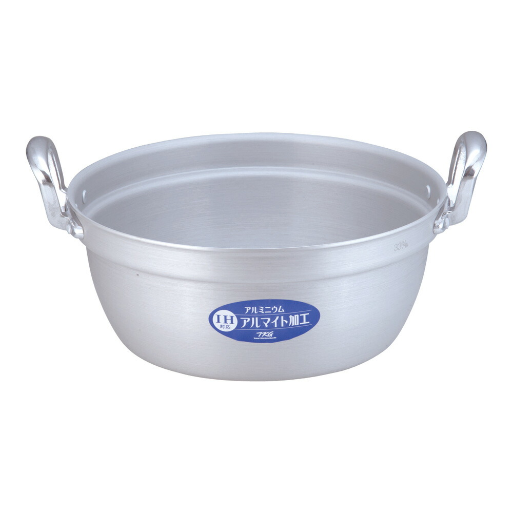 【楽天市場】TKG IHアルミ 円付鍋 33cm IH対応 電磁調理器OK 両手鍋 煮込み なべ 業務用 飲食店 給食 施設 厨房用品 調理 (9-0027-0602)：食器の通販 KYOEI