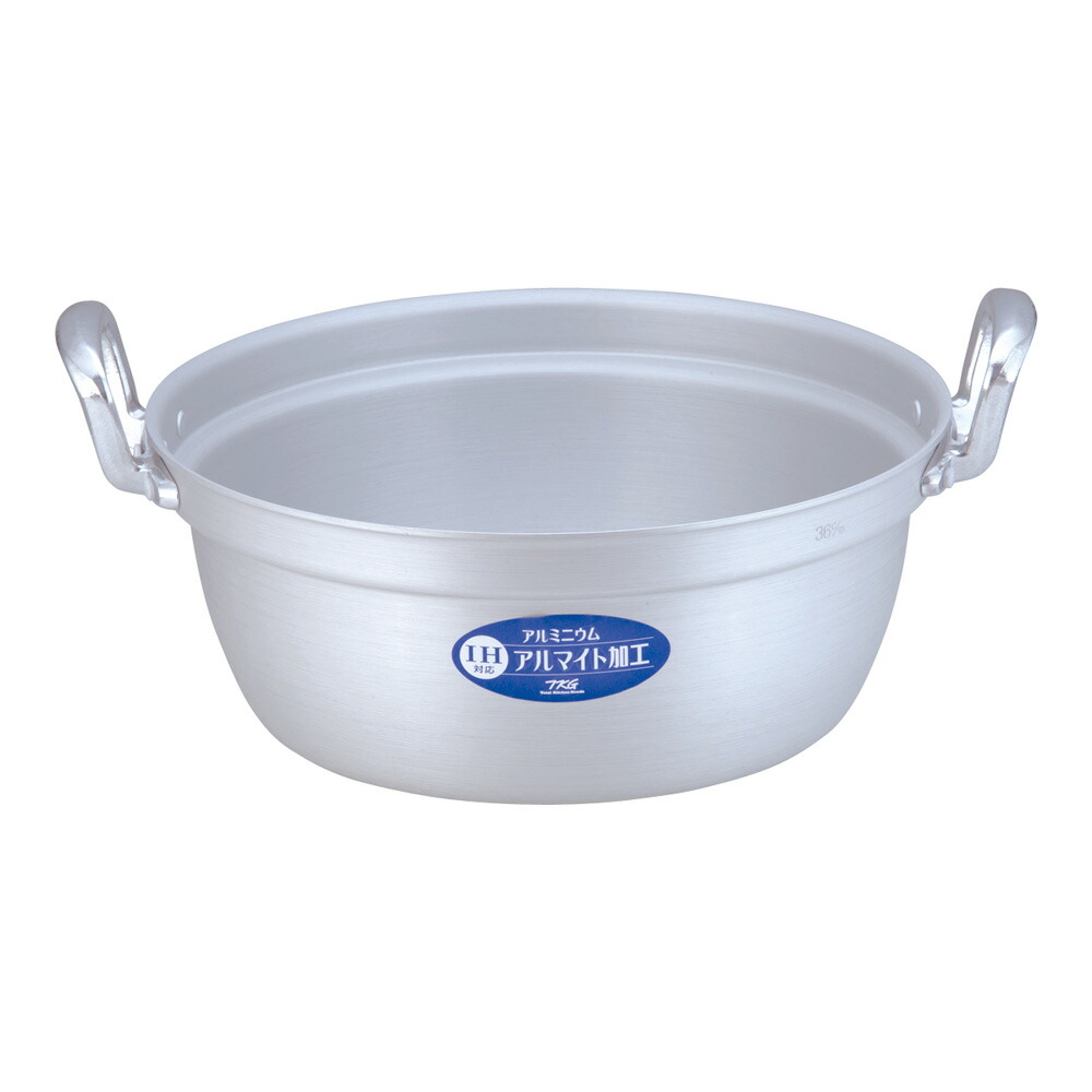 【楽天市場】TKG IHアルミ 円付鍋 36cm IH対応 電磁調理器OK 両手鍋 煮込み なべ 業務用 飲食店 給食 施設 厨房用品 調理 (1-0025-0603)：食器の通販 KYOEI