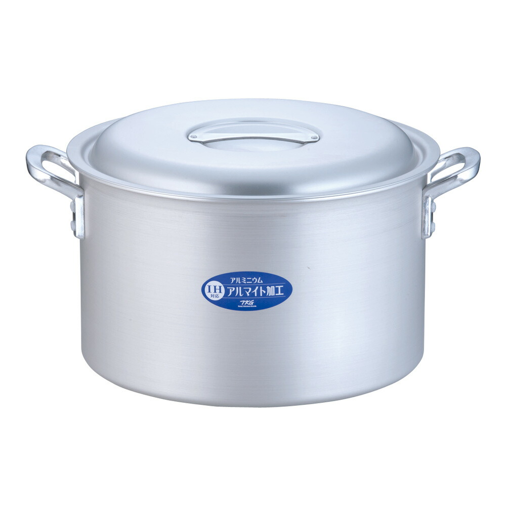 【楽天市場】TKG IHアルミ 半寸胴鍋(目盛付) 39cm 蓋付 IH対応 電磁調理器OK 深型鍋 なべ 業務用 飲食店 給食 施設 厨房用品 調理 (1-0025-0206)：食器の通販 ...