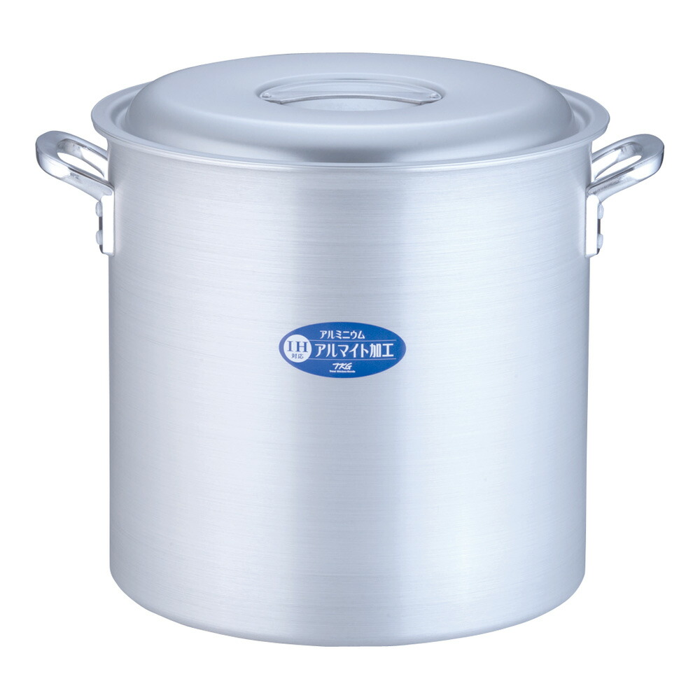 【楽天市場】TKG IHアルミ 寸胴鍋(目盛付) 39cm 蓋付 IH対応 電磁調理器OK 深型鍋 なべ 業務用 飲食店 給食 施設 厨房用品 調理 (1-0025-0106)：食器の通販 KYOEI