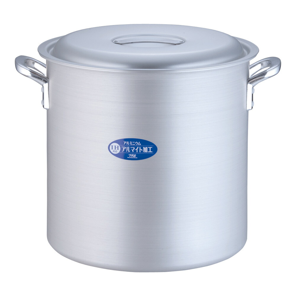 【楽天市場】TKG IHアルミ 寸胴鍋(目盛付) 42cm 蓋付 IH対応 電磁調理器OK 深型鍋 大型 なべ 業務用 大量調理 給食 施設 厨房用品 調理 (1-0025-0107)：食器の ...