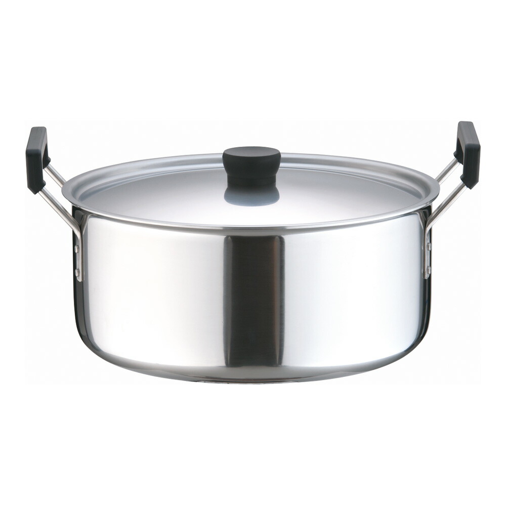 【楽天市場】TKG クラッド 実用鍋 33cm 蓋付き IH対応 電磁調理器OK 両手鍋 煮込み鍋 業務用 飲食店 施設 厨房 給食 (1-0038-0404)：食器の通販 KYOEI