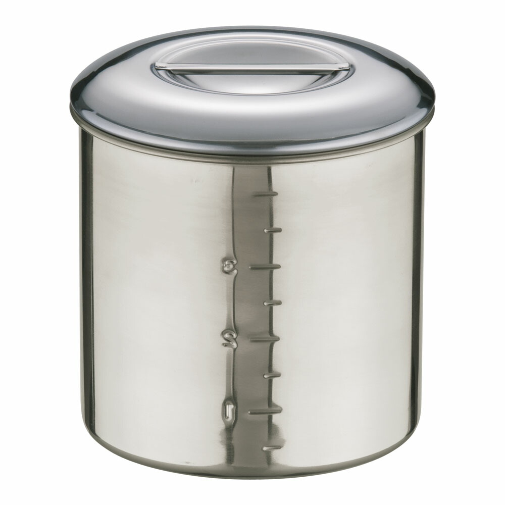 【楽天市場】エコクリーン18-8内蓋式キッチンポット (目盛付)18cm 4.5L 本体内面ゼロクリア加工 抗菌・抗ウイルス効果 水だけできれいに洗浄できる 保存容器(9-0217-0606 ...