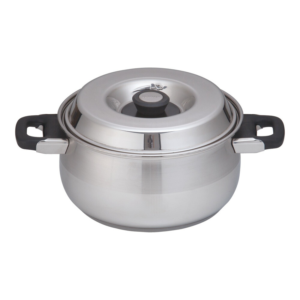 【楽天市場】18-10 8080 キャセロール 8080/24 24cm Kinox キノックス スチームコントロール機能 IH対応 100V ...