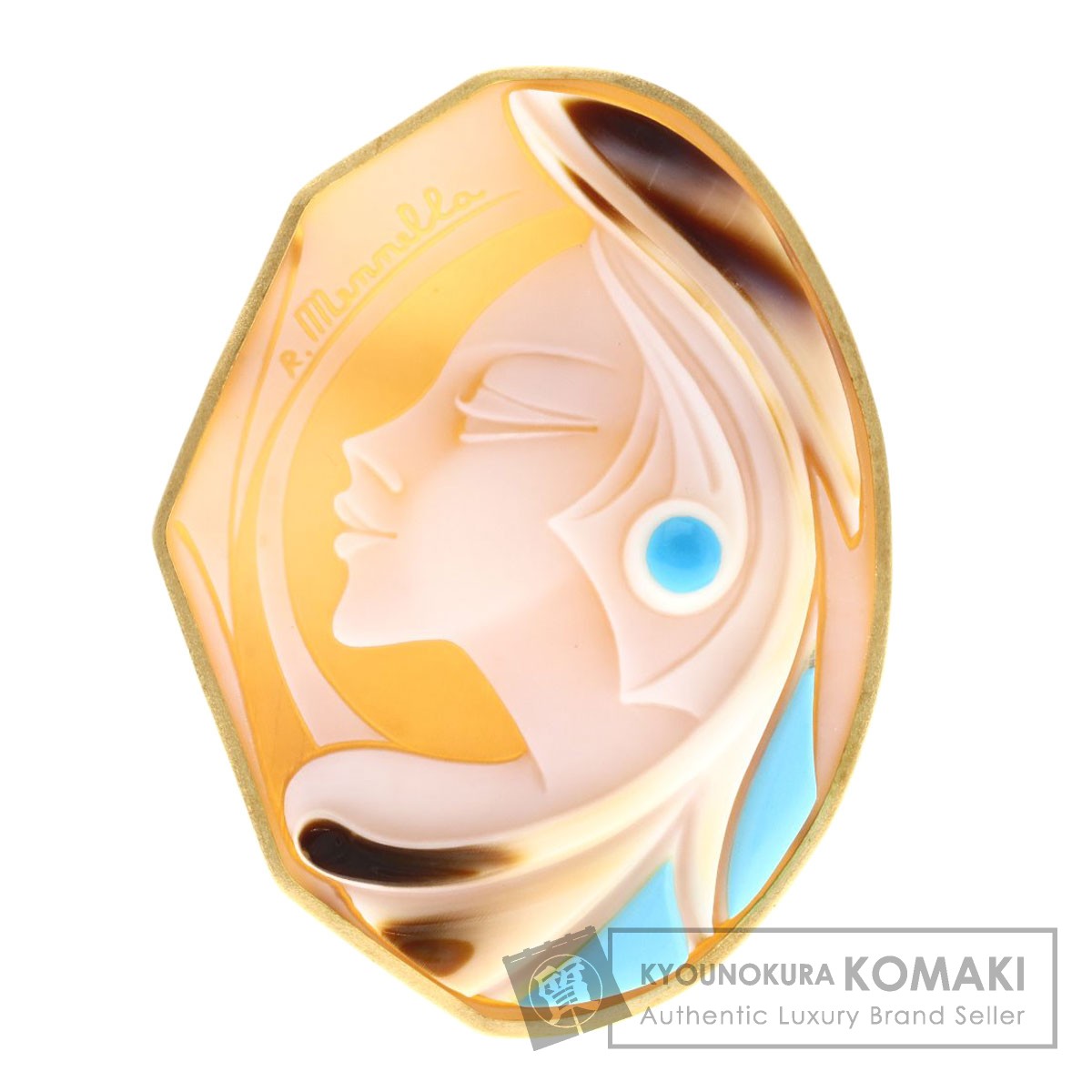 【楽天市場】カメオ ロザリオ・メンネッラ作 ブローチ K18イエローゴールド 15.4g レディース 【中古】：ブランド京の蔵小牧【最安挑戦！】