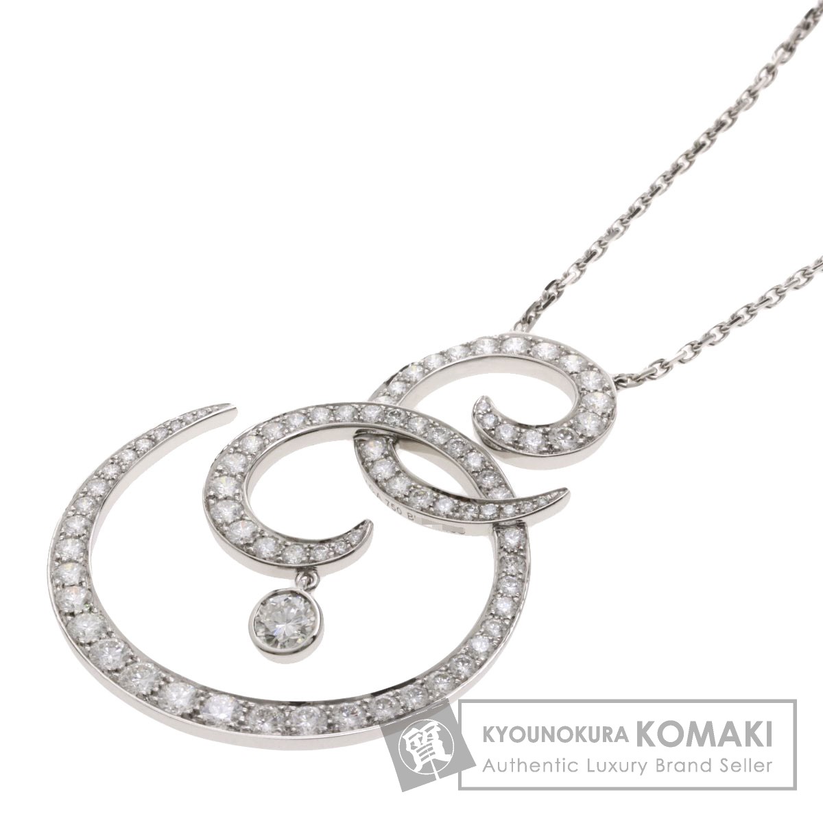 【楽天市場】ヴァンクリーフ＆アーペル オワゾード パラディ ダイヤモンド ネックレス K18ホワイトゴールド レディース 【中古】【Van ...