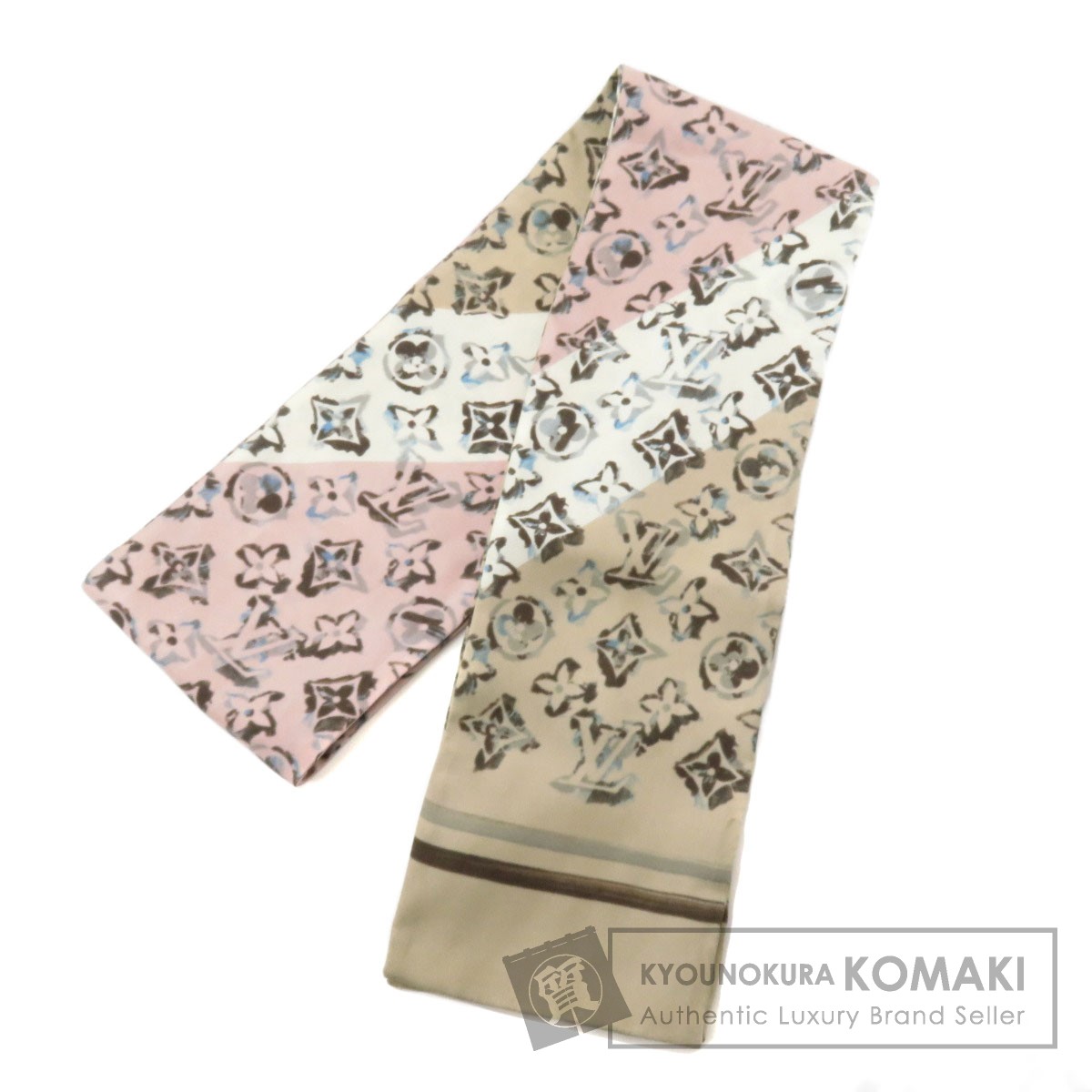 【楽天市場】ルイヴィトン M70417 バンドー レインボーストライプ スカーフ シルク レディース 【中古】【LOUIS VUITTON ...
