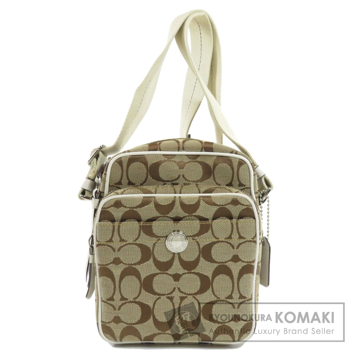 【楽天市場】コーチ 6451 シグネチャー ショルダーバッグ キャンバス レディース 【中古】【COACH】：ブランド京の蔵小牧【最安挑戦！】