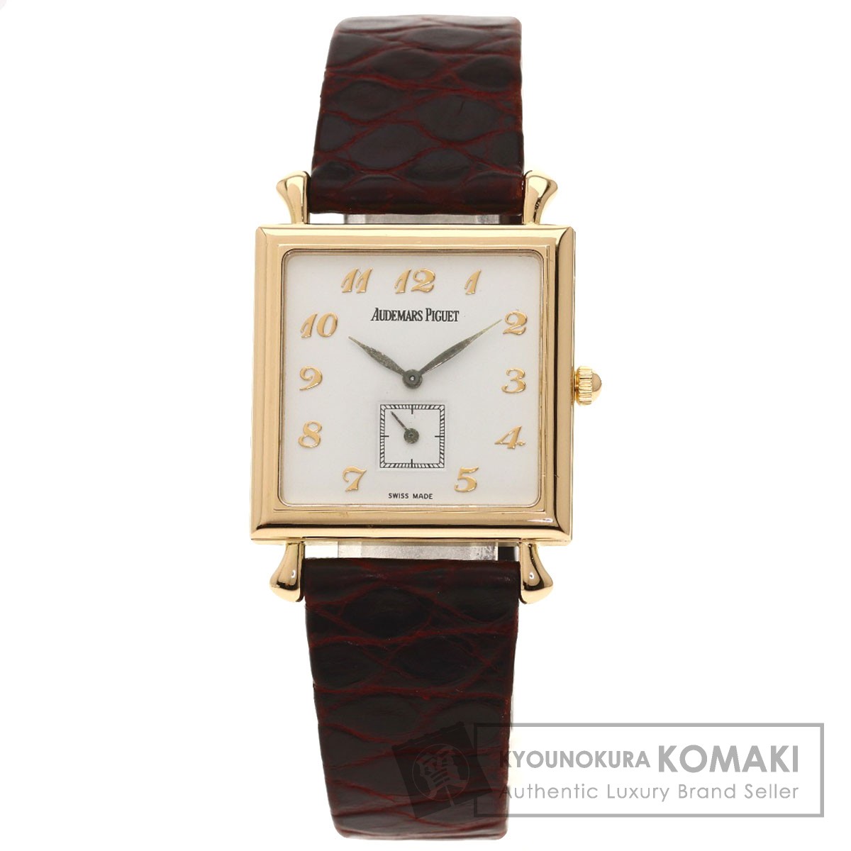 【楽天市場】オーデマ・ピゲ スクエアフェイス 腕時計 OH済 K18ピンクゴールド/革 メンズ 【中古】【AUDEMARS PIGUET ...