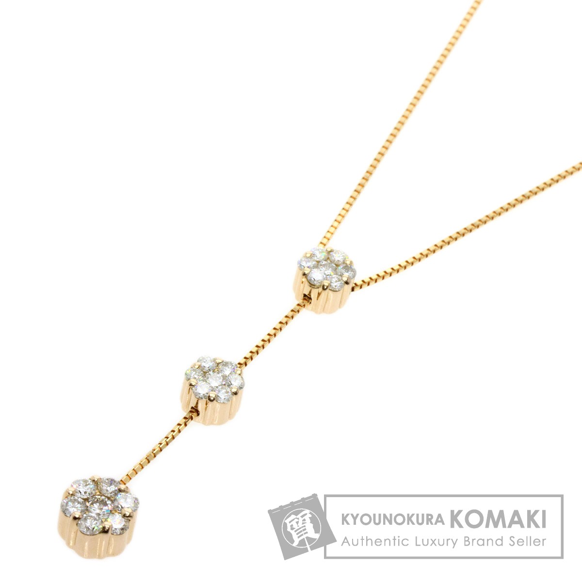 【楽天市場】0.75ct ダイヤモンド ネックレス K18ピンクゴールド 4.9g レディース 【中古】：ブランド京の蔵小牧【最安挑戦！】